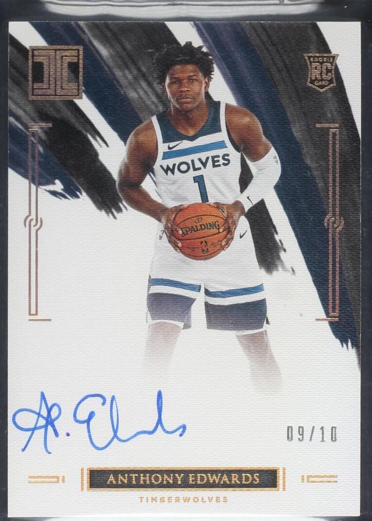 2020-21 Panini Impeccable - Rookie Autographs Anthony Edwards #RA-ANT ...
