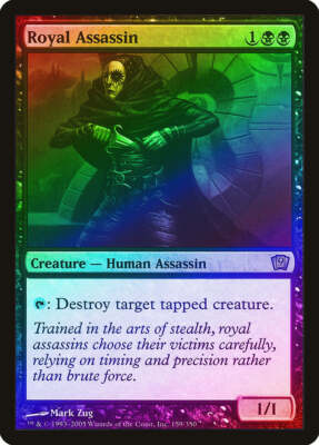Royal Assassin FOIL 9th Edition PLD Black Rare MAGIC GATHERING CARD ...