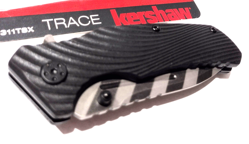 KERSHAW KS1311 Black Trace Spring Open Assisted Tactical Folding Pocket ...