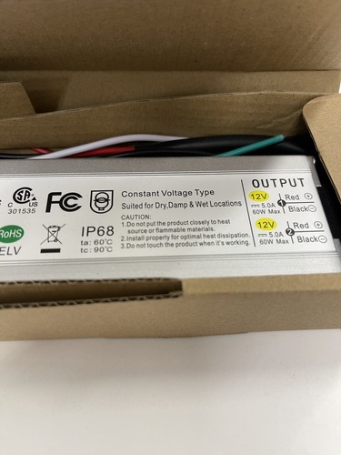 Hanley LED Class 2 Superior 120W 12VDC Power Supply Driver H120W-SD-12 ...