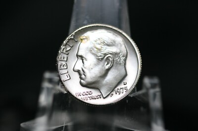 1975 D BU Roosevelt Dime US Coin Edge Reeded Rim | eBay