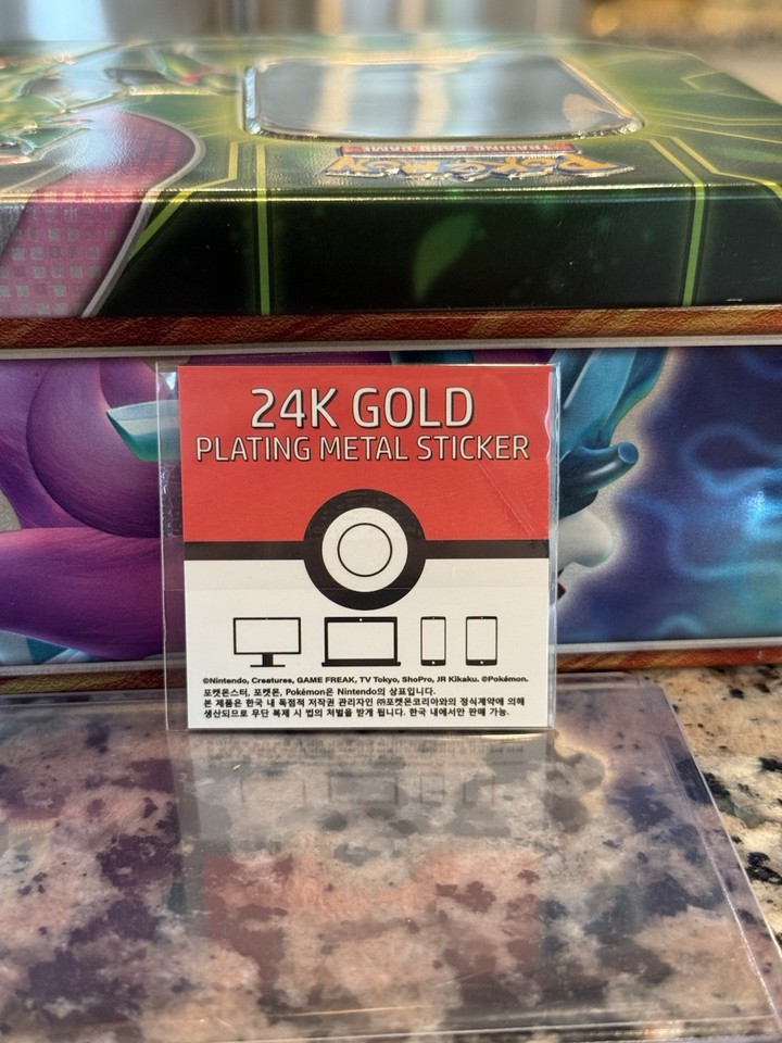 Ghastly Pokémon 24k Gold Plated Sticker Gradeable Officially Licensed ...