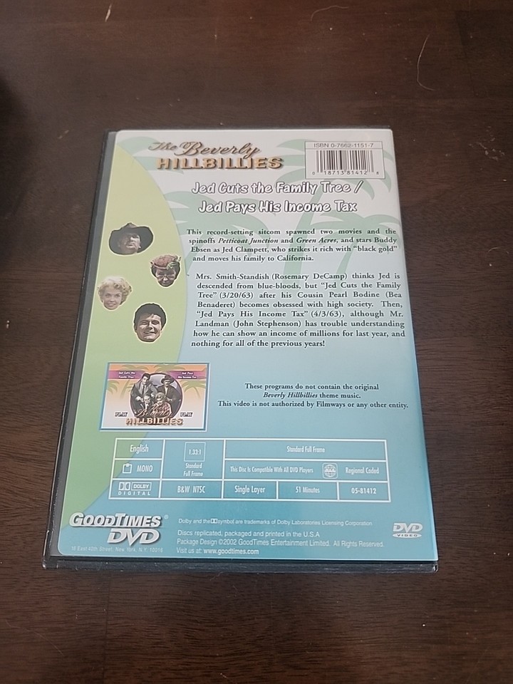 1.1 The Beverly Hillbillies - Jed Cuts Family Tree/Jed Pays His Income ...