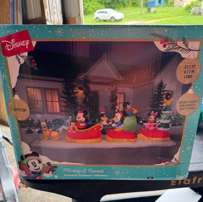 Gemmy 15.5ft Long Animated Disney's Mickey & Friends Sleight Scene ...