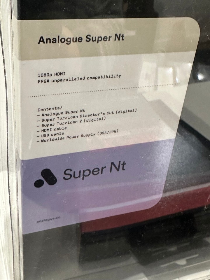 Analogue Super Nt • Classic Color • FPGA Super Nintendo • SNES • RARE ...