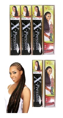 X-pression Xpression Expression 82" Ultra Braiding Hair 10 packs color ...