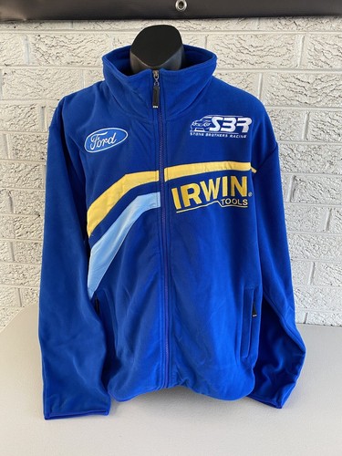 BNWT FORD Blue V8 Zip-Up Fleece Jumper Size 3XL Stone Brothers Racing ...