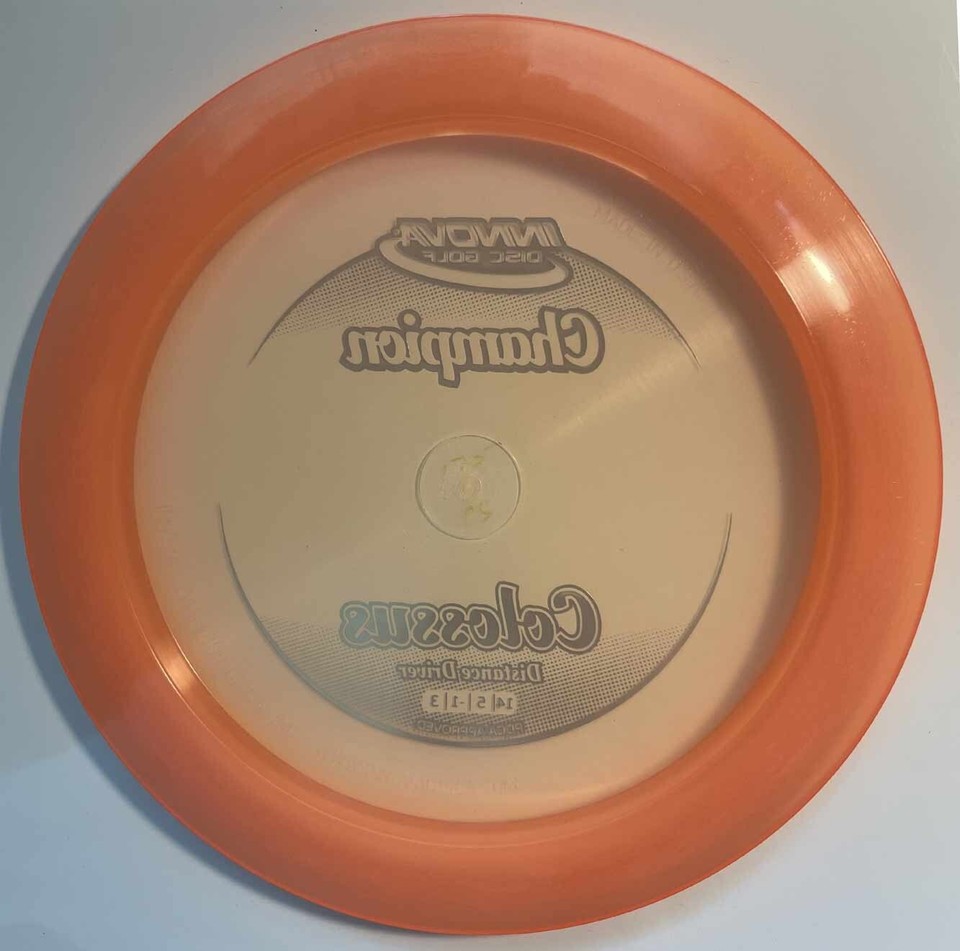 INNOVA CHAMPION COLOSSUS 175.75 GRAMS COOL PINK-ORANGE w/CHROME HOT ...