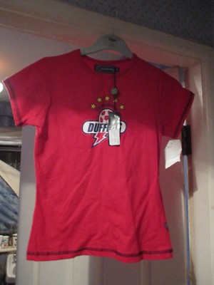 GIRLS DUFFER RETRO ENGLAND EURO 2004 T SHIRT TOP AGE 12 BRAND NEW RRP £ ...