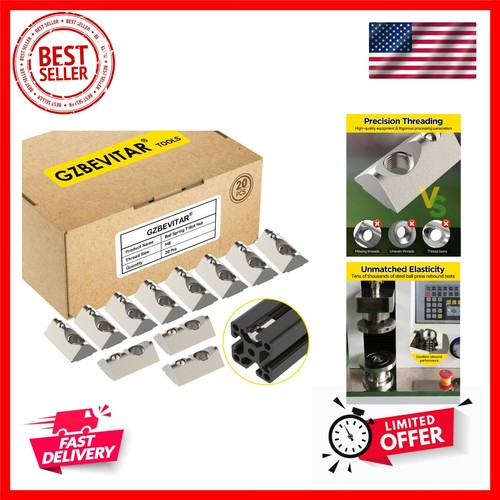 Ball Spring T Slot Nut, 4040 Series M8 Ball Loaded Elastic T Nut ...