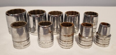 Vintage S-K Sockets Set 1/2 Drive 12 Pt 6pt Set of 10 | eBay