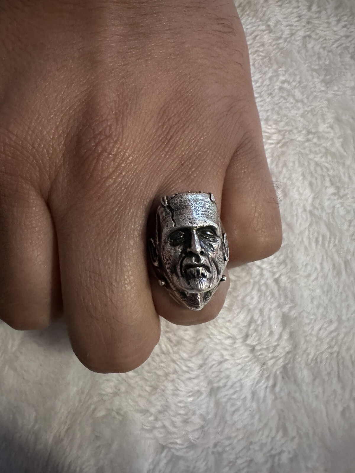 FRANKENSTEIN MONSTER RING Size 10 silver 925 | eBay