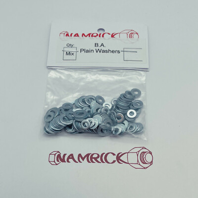 BA Mixed Plain Washer Pack BZP / BA Mixed Spring Washer Pack BZP | eBay UK