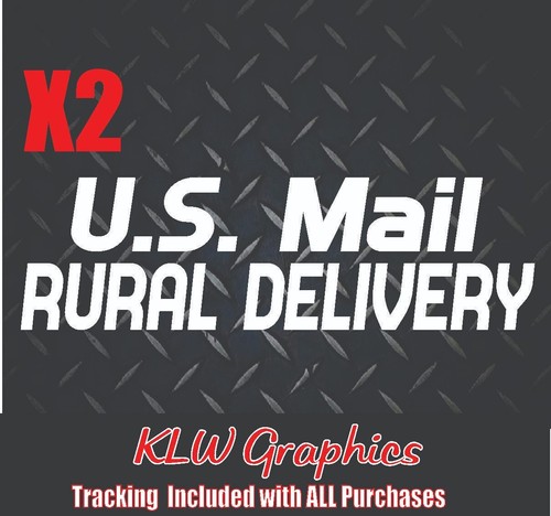 U.S. Mail Rural Delivery Car Window Decal Sticker Rural Carrier Truck ...