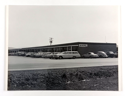 1970s Seattle WA Boeing Offices Parking Lot Washington Vintage Press ...