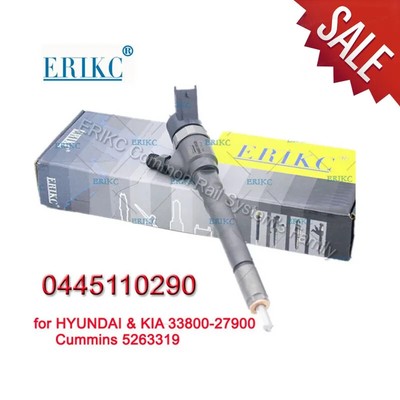 ERIKC 0445110290 Diesel Injector For Bosch Hyundai Santa KIA CARENS 1.5 ...