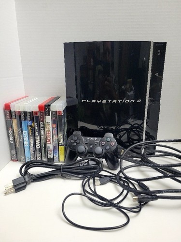 Sony Playstation 3 Console, PS3 - CECHK01, W/10 Games 80 GB | eBay