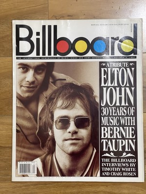 ELTON JOHN BERNIE TAUPIN 100 page TRIBUTE BILLBOARD magazine October 4 ...