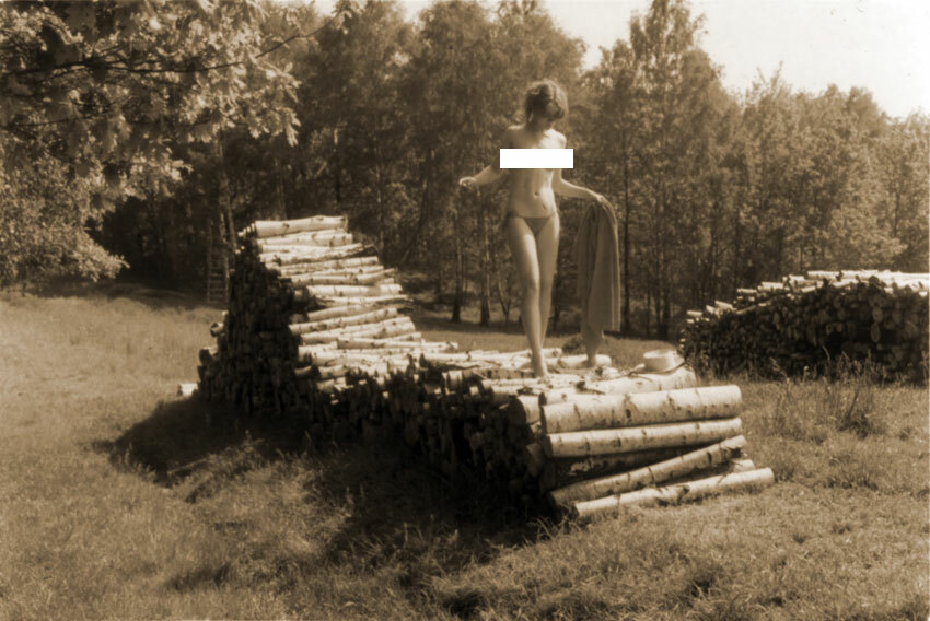 AK27 Ästhetisches Foto Frau Akt Sepia POSTKARTE DDR 70er 10,5 x 14,8 cm ...