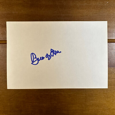 Buddy Epson Signed Autographed 4x6 Index Card | eBay