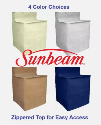 Sunbeam Washing Machine Cover w/Zippered Top Laundry Washer/ Dryer ...