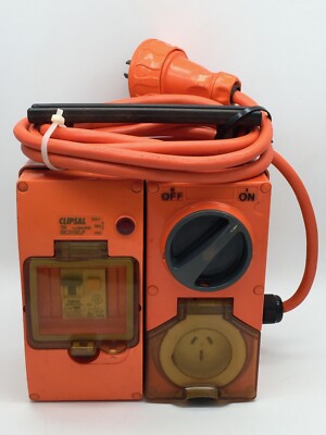 CLIPSAL 56C315ELP RCD Protected Portable Socket Outlet 250V 15A 3 Flat ...