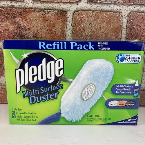 Pledge Multi Surface Dust Refills 5 Dusters & 1 Multi-Surface Spray New ...