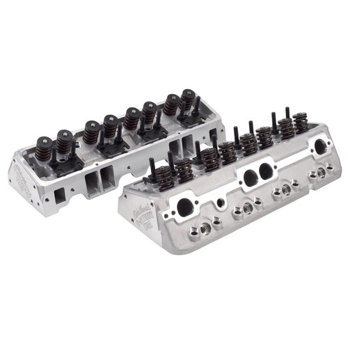 Edelbrock 5089 Small-Block Chevy E-Street Cylinder Heads 64cc Made in ...