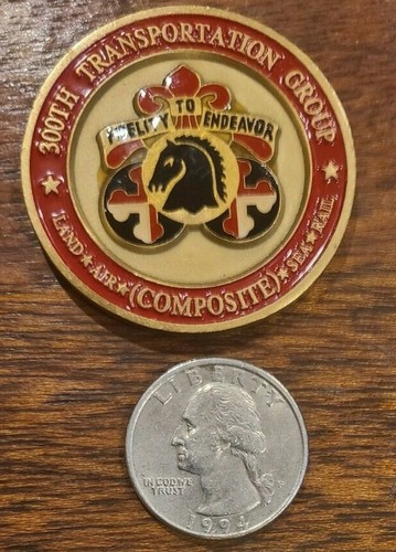 US Army - 300th Transportation Group - Commanders Challenge Coin | eBay