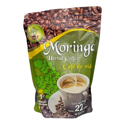 Moringa Herbal Coffee, Cafe Herbal Con Moringa/22 Sachets/440 g/instant ...