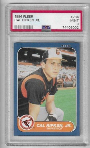 1986 Fleer Cal Ripken Jr. #284 PSA 9 Mint Baseball Card. | eBay