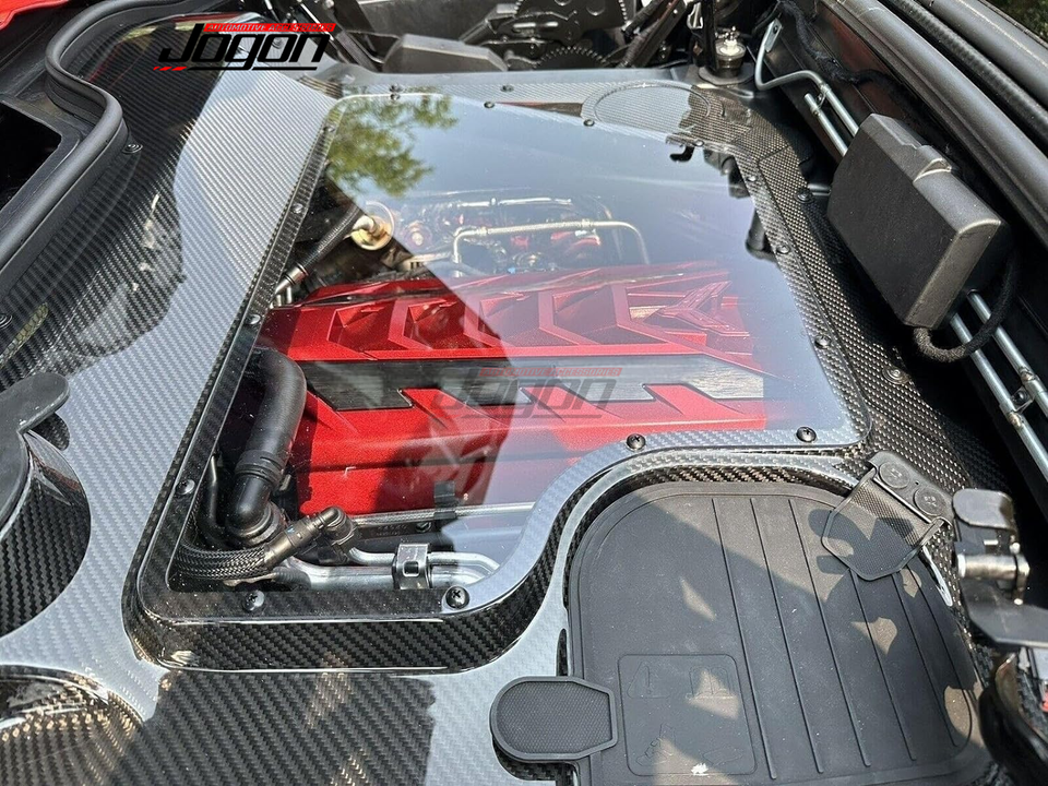 2020-2024 Corvette C8 Z06 Convertible Stingray Dry Carbon Clear Engine ...