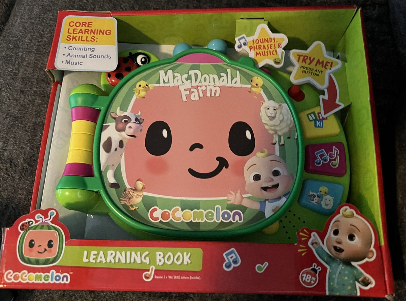 Cocomelon MacDonald Farm Electronic Learning Book 2021 Counting Animal ...