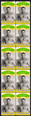 WILD BILL LONGSON WRESTLING HALL OF FAME INDUCTEE STRIP OF 10 MINT ...