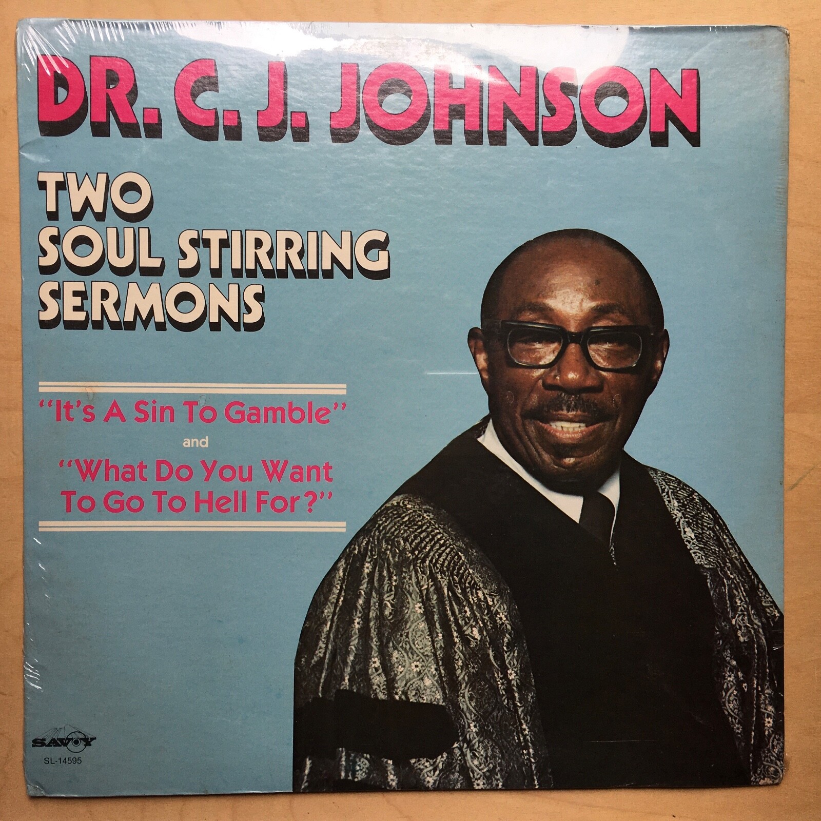 DR. C. J. JOHNSON LP Two Soul Stirring Sermons Black Gospel 1980 Savoy SL-14595 | eBay