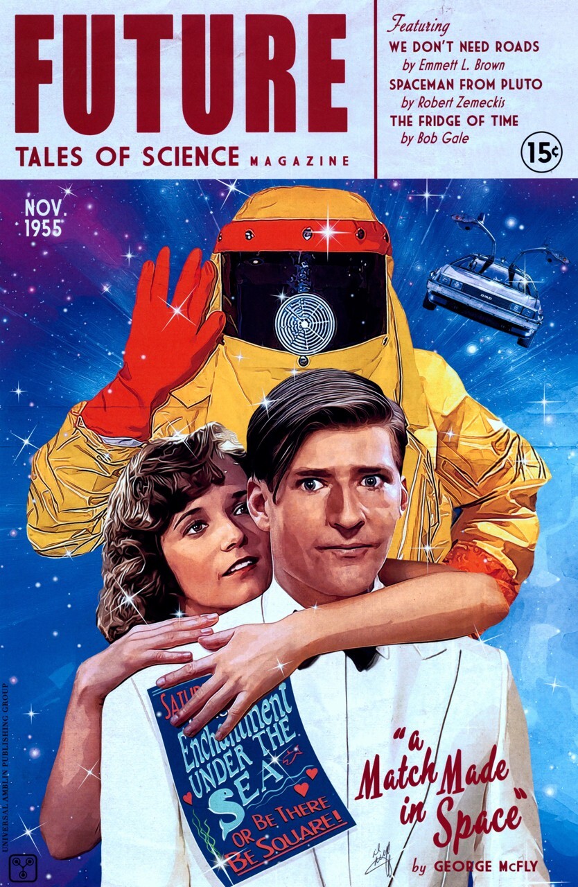 Al Abbazia SIGNED Movie Art Print ~ Back to the Future Match Made in ...