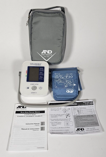 A&D Medical Life Source UA-651-V Medical Deluxe Blood Pressure Cuff ...