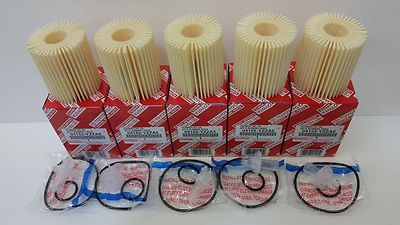 TOYOTA OEM FACTORY OIL FILTER SET OF 5 2009-2023 4RUNNER 4.0L V6 04152 ...