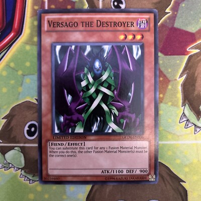 YUGIOH Versago the Destroyer GLD4-EN006 Limited Edition | eBay