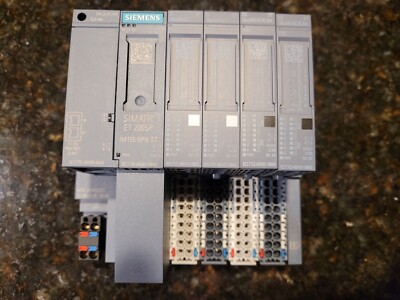 Siemens SIMATIC ET 200SP I/O S6ES7155-6AU01-0BN0 w/ PROFINET, 2x DI, 2x ...