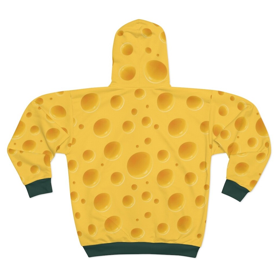 Cheese Hoodie, Green Trim, Unisex Fleece, For Green Bay Packers ...