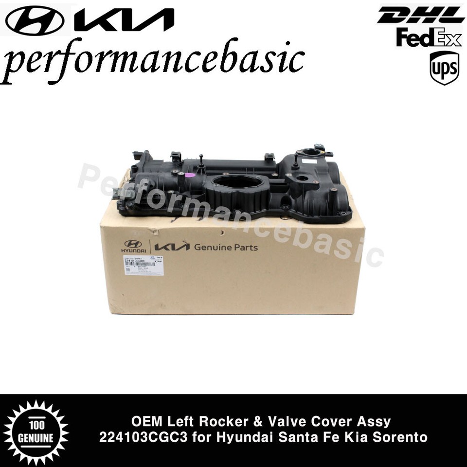 OEM Left Rocker & Valve Cover Assy 224103CGC3 for Hyundai Santa Fe Kia ...