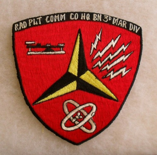 RARE USMC NAM WAR "RAD PLT COMM CO HQ BN 3D MAR DIV" PATCH JACKET PATCH ...