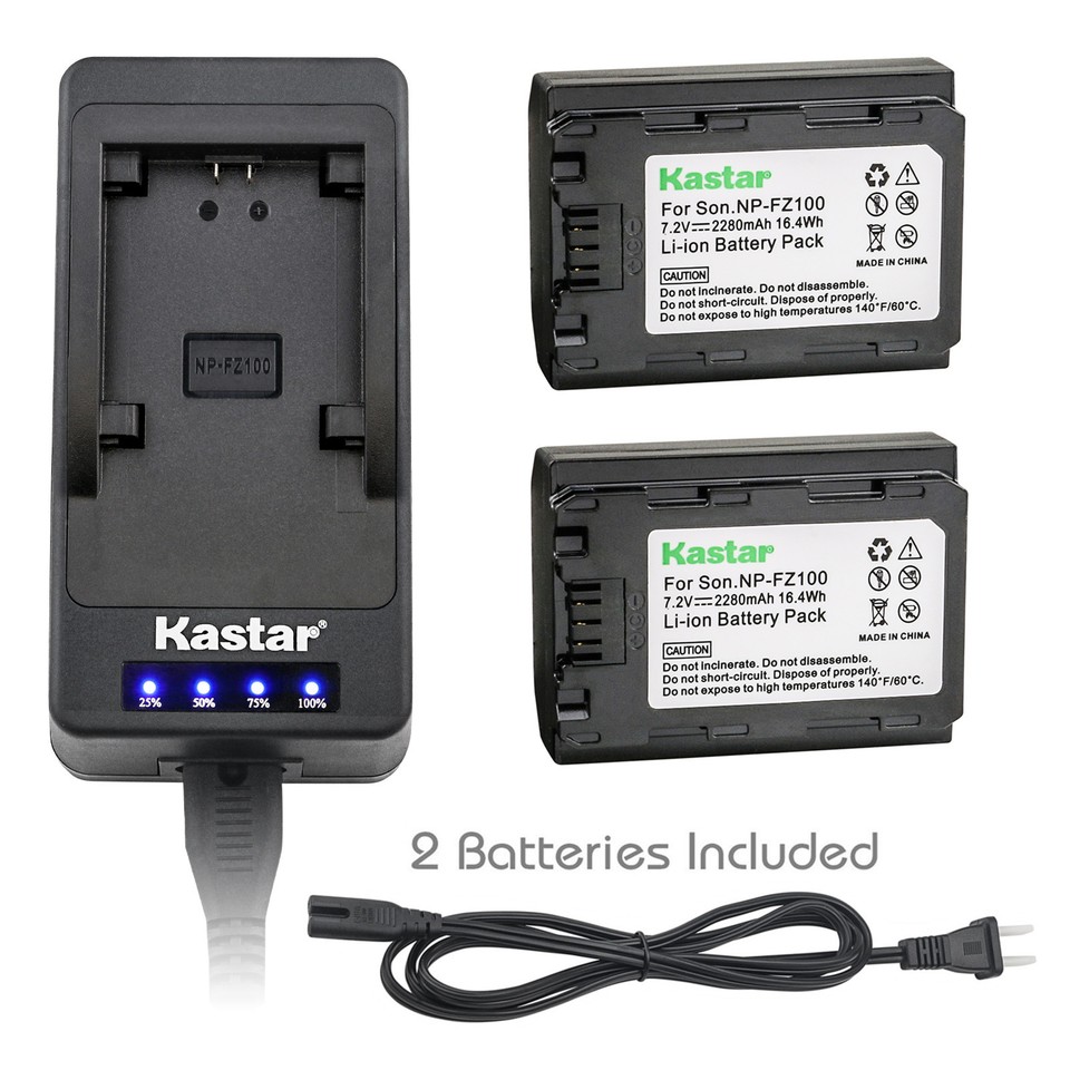 Kastar Battery Super Fast Charger for Sony NP-FZ100 BC-QZ1 Sony Alpha ...