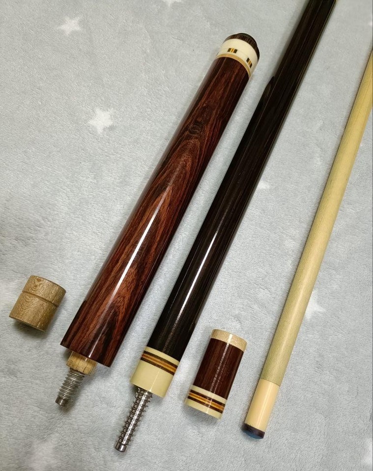 Stunning Custom Jim Baxter Cue Quilted Maple Cocobolo Extension ...