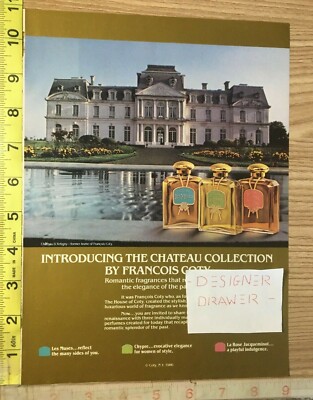 Coty Chateau Fragrance Collection 1986 Product Introduction Vintage ...
