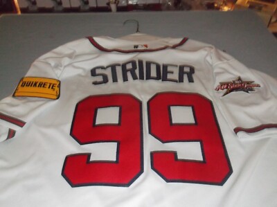 NIKE Braves #99 Spencer Strider White 2025 2XXLA W/ALLSTAR & QUIKRETE ...