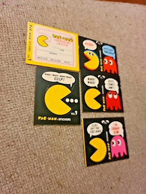 Lot of 5 1980 Pacman Sticker Cards #s 5,8,9,10,11 | eBay