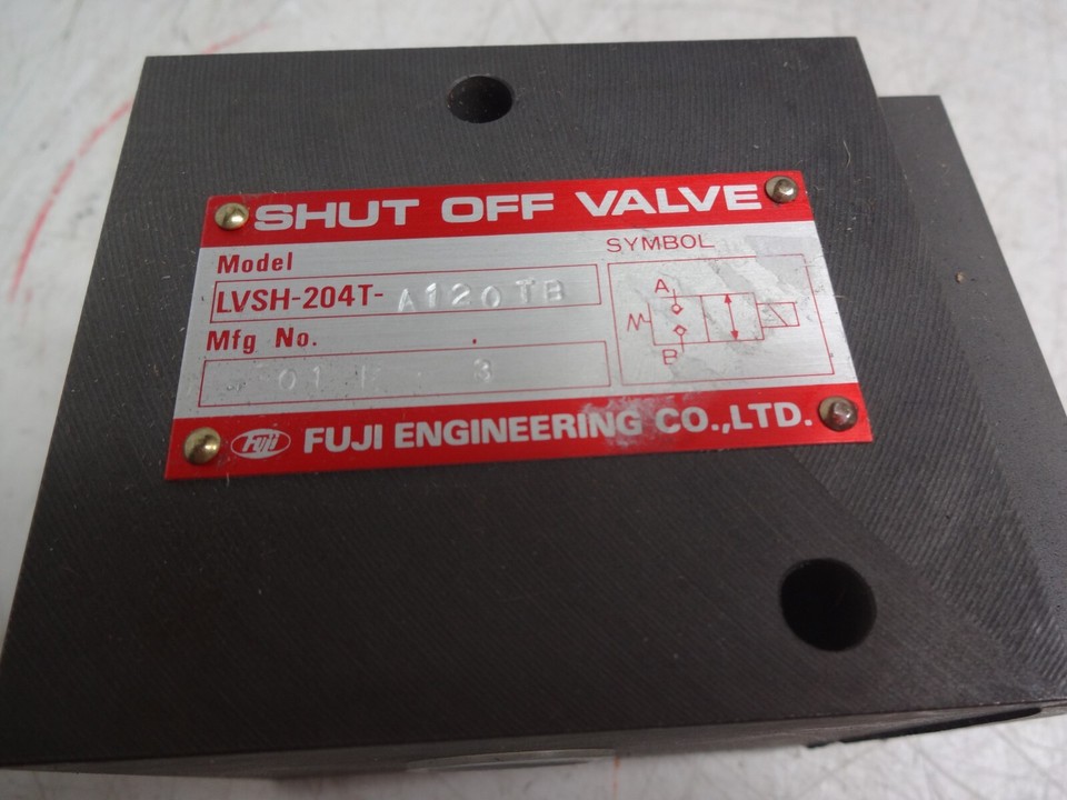 Fuji Engineering Lvsh-204t-a120tb Shut Off Valve | eBay