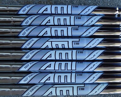 3-PW TRUE TEMPER AMT TOUR WHITE X100 FLEX .355" TAPER TIP IRON SHAFTS ...